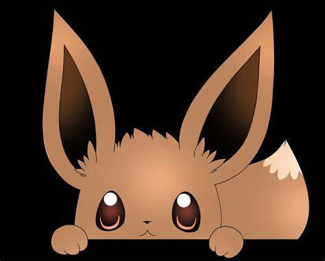 Eevee Peek By Pokehihi On Deviantart