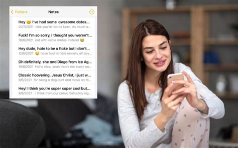 Woman Scrolling For Tax File Number In Iphone Notes Immediately