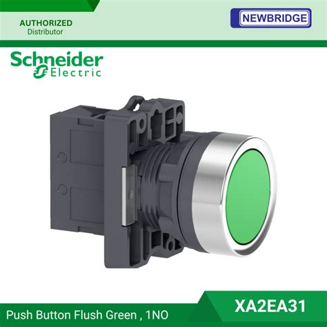 round green push button Ø 22 flush spring return 1no by schneider electric newbridge