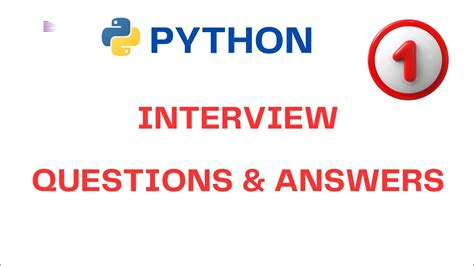 Most Asked Python Interview Questions Youtube