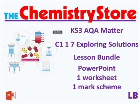 Ks3 Chemistry Aqa C1 1 7 Exploring Solutions Lesson Bundle Teaching Resources