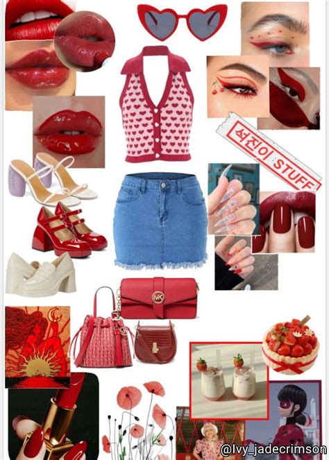 Red Aesthetic Outfit Aesthetic Clothes Outfits Red Aesthetic