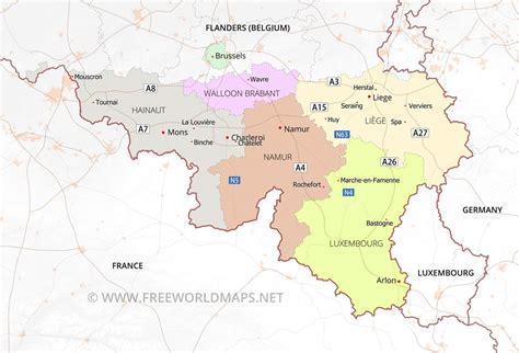 Wallonia Belgium Map At George Bousquet Blog