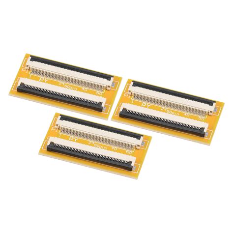 Uxcell Ffc Fpc Extension Board Pcb Extend Connector 50 Pin 0 5mm Pitch Single Side 3 Pack