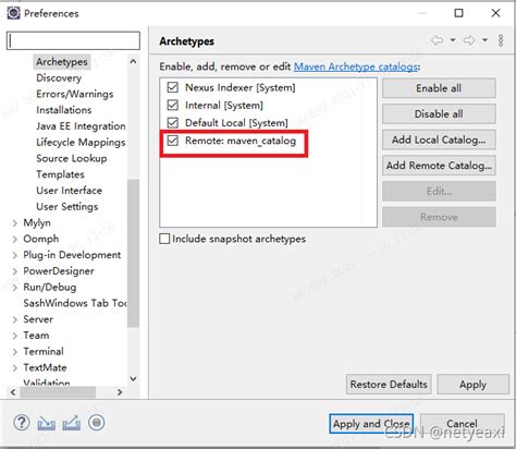 eclipse：maven项目的archetype如何添加？ eclipse add archetype csdn博客