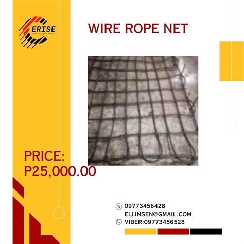 Wire Rope Net Commercial And Industrial Construction And Building Materials On Carousell