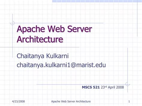 PPT Apache Web Server Architecture PowerPoint Presentation Free Download ID 5419767