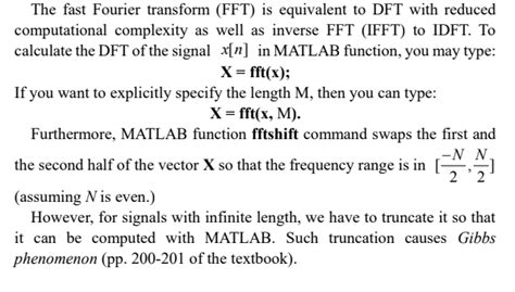 In Order To Analyze The Frequency Domain Of A Finite