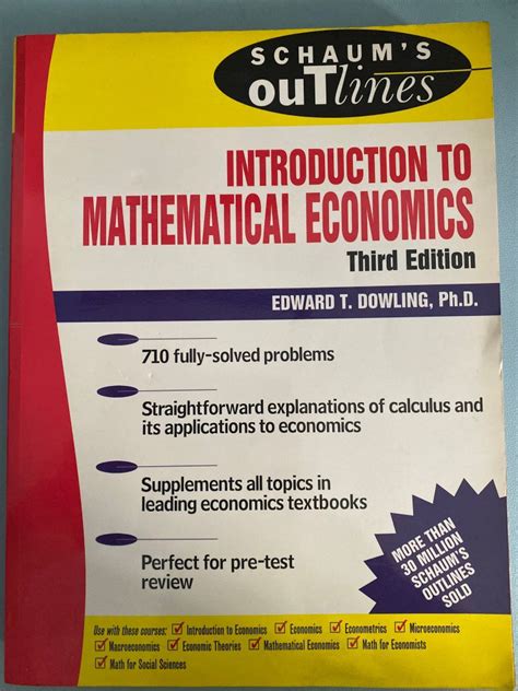 Introduction To Mathematical Economics Hobbies And Toys Books And Magazines Textbooks On Carousell