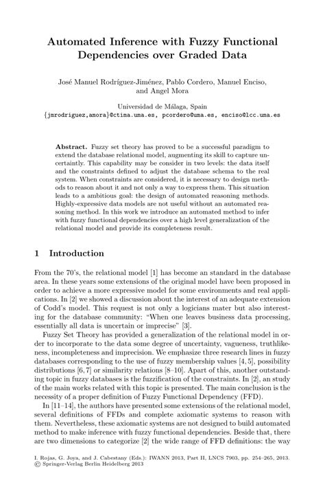 pdf automated inference with fuzzy functional dependencies over