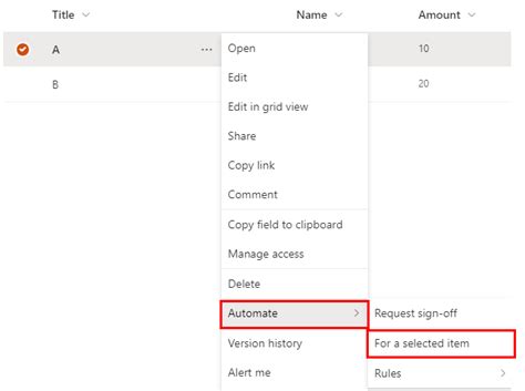 For A Selected Item Trigger In SharePoint Connector Power Automate Cloud Flows Kaizen