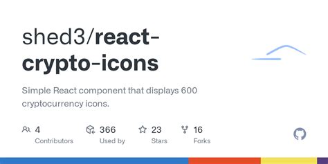 Github Shed3react Crypto Icons Simple React Component That Displays