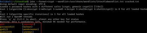 cracking user passwords in linux it tech lab
