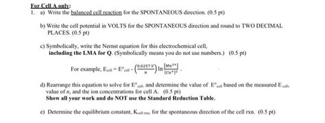 Solved Experimental Procedure Work In Pairs 1 Use The