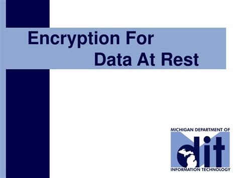 PPT Encryption For Data At Rest PowerPoint Presentation Free