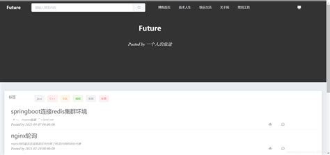 Springbootvue简单实现个人博客springbootvue个人主页效果 Csdn博客