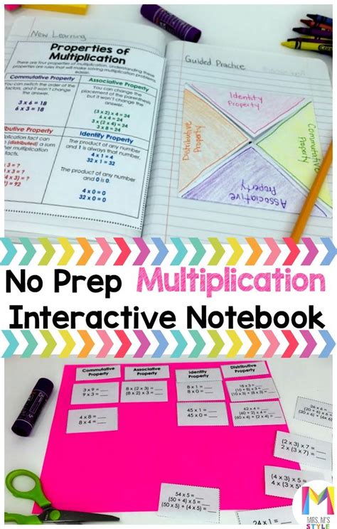 No Prep Multiplication Interactive Notebook Is The Perfect Addition To