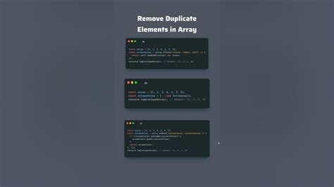 Javascript Duplicate Elements Remove😎🤏🏻 Coding Javascript Shorts