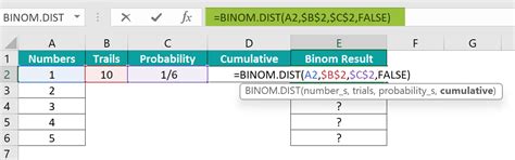 Binomdist Excel Syntax Steps Examples How To Use