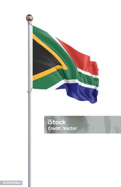 바람에 부는 남아프리카 공화국의 국기 배경 텍스처입니다 3d 렌더링 깃발을 흔들고 있습니다 그림 2020년에 대한 스톡 사진 및 기타 이미지 Istock