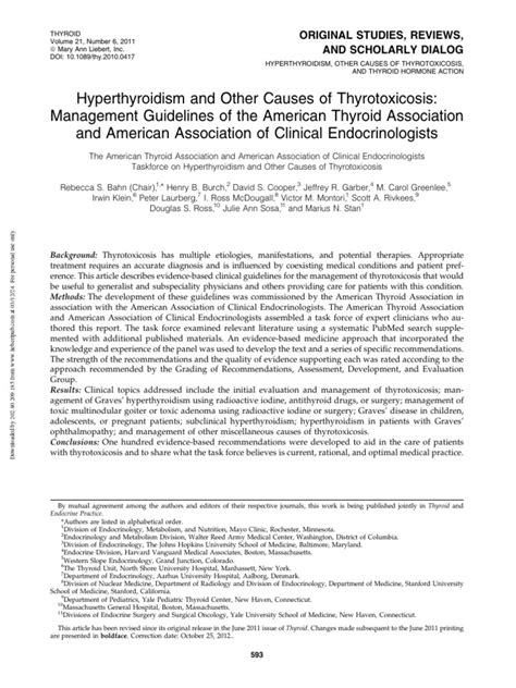 Hyperthyroidism And Other Causes Of Thyrotoxicosis Pdf Hyperthyroidism Endocrine System