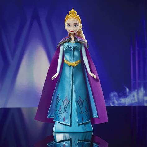 عروسک دیزنی السا نمایش لباس سحرآمیز مدل Hasbro Disney Frozen Elsas
