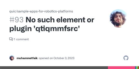 No Such Element Or Plugin Qtiqmmfsrc Issue Quic Sample Apps For Robotics Platforms