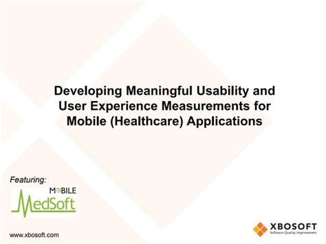 Mobile Ux And Usability Measurement Webinar Ppt Xbo Soft Pdf