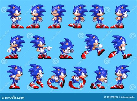 Sonic Pixel Art Pixel Art 8bit Sonic All Characther Sticker For Sale