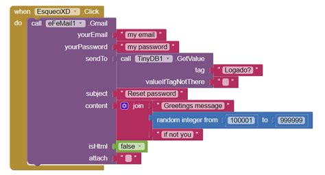 Extension EFeMail ERROR AUTHENTICATION ERROR Message MIT App Inventor Help MIT App