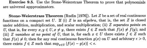 Solved Exercise 9 5 Use The Stone Weierstrass Theorem To