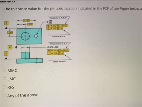 Solved Question 9 Using Notes In Coordinate Tolerancing