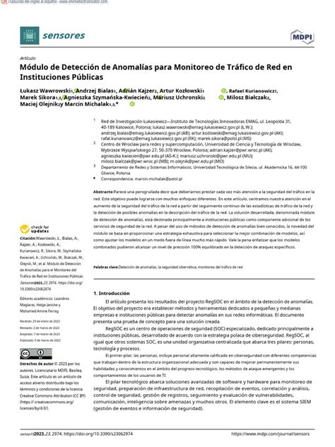 Anomaly Detection Module For Network Traffic Monitoring In Public