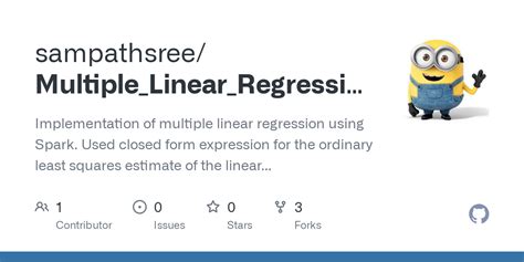 Github Sampathsreemultiplelinearregressionspark Implementation