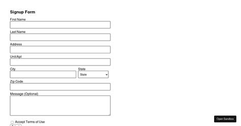 Form With Dropdowns Codesandbox