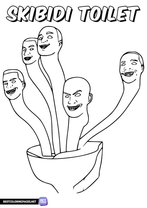 Skibidi Toilet Coloring Pages Bestcoloringpages Net