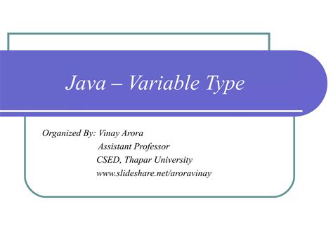3 Java Variable Type Ppt