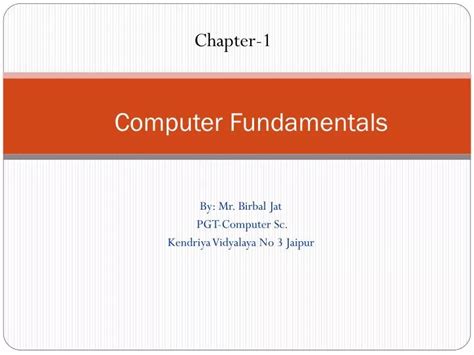 ppt computer fundamentals powerpoint presentation free download id