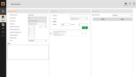 experiment info menu — rock maker 4 5 documentation