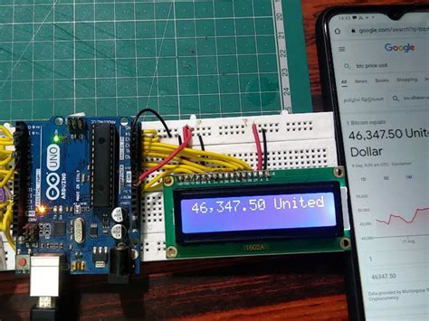 Gallery Arduino Uno Real Time Bitcoin Price Display Hackaday Io