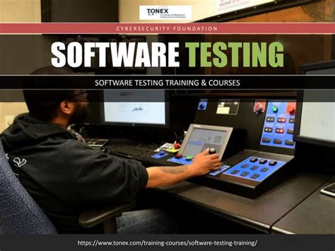 Software Testing Training Tonex Training Ppt