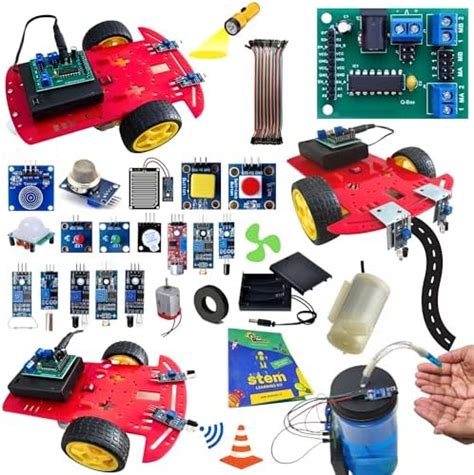 Quad Store Stem Robotics Kit Diy Electronics Sensors Modules For Age 10