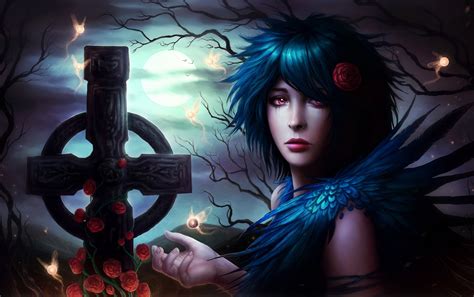 Gothic Moonlit Fairy 4k Ultra Hd Wallpaper 3941x2474 Wallpaper Abyss