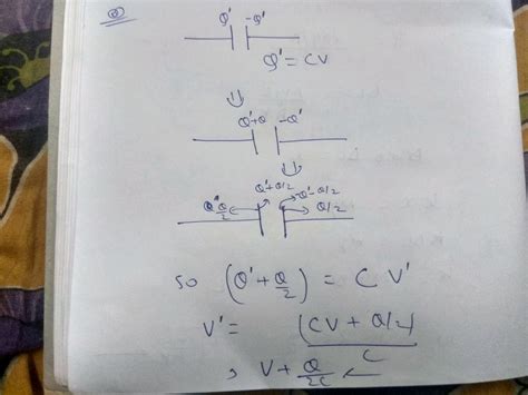 A Capacitor Of Capacitance C Is Charged To A Potential Difference V