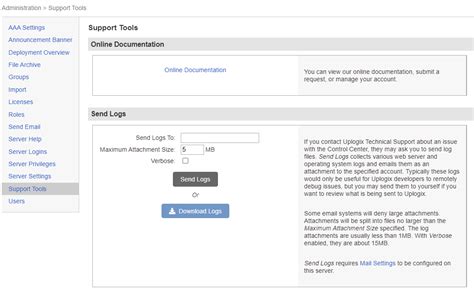 Sending Logs To Lantronix Support Lantronix Local Manager Documentation