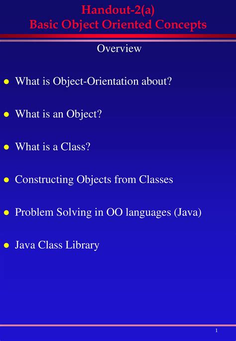 handout 2 a basic object oriented concepts ppt download