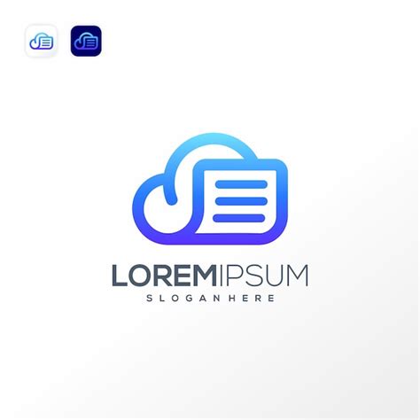 Premium Vector Cloud Data Logo Template