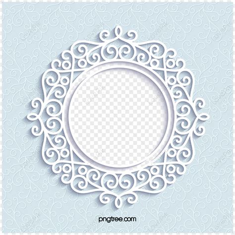 유럽식 종이 컷 결혼식 레이스 패턴 테두리장식혼례 Png 일러스트 무료 다운로드 Lovepik
