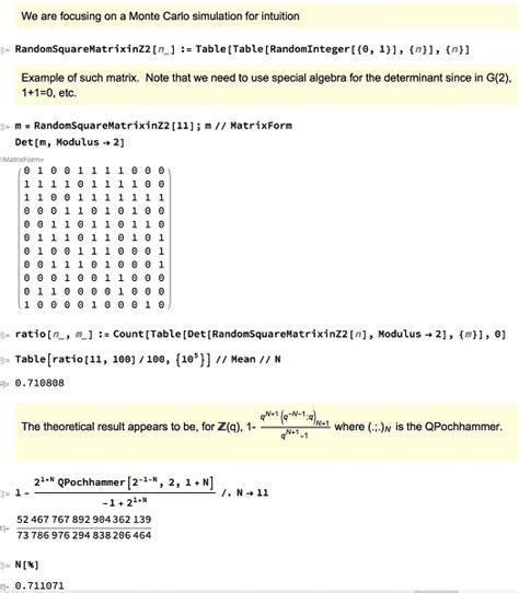 Probability Of Degenerate Random Matrix In Z