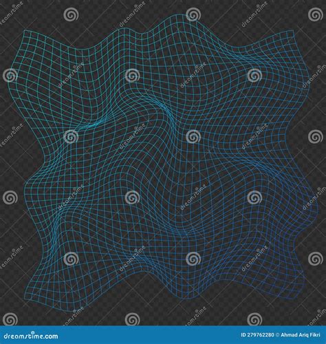 Distorted Neon Grid Pattern Wireframe Wave Geometry Grid Warped Mesh Texture Curved Mesh